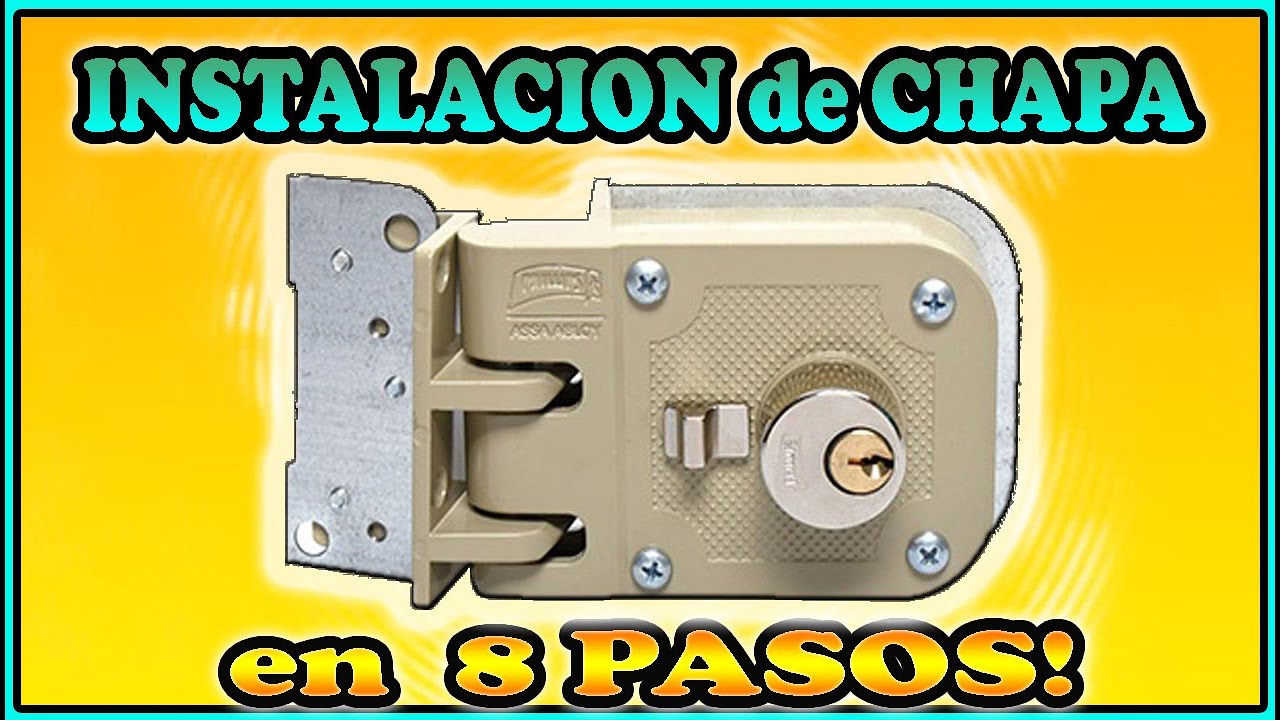 🔑🚪 Como INSTALAR una CHAPA para PORTON CORREDIZO |🛠️Como COLOCAR una ...