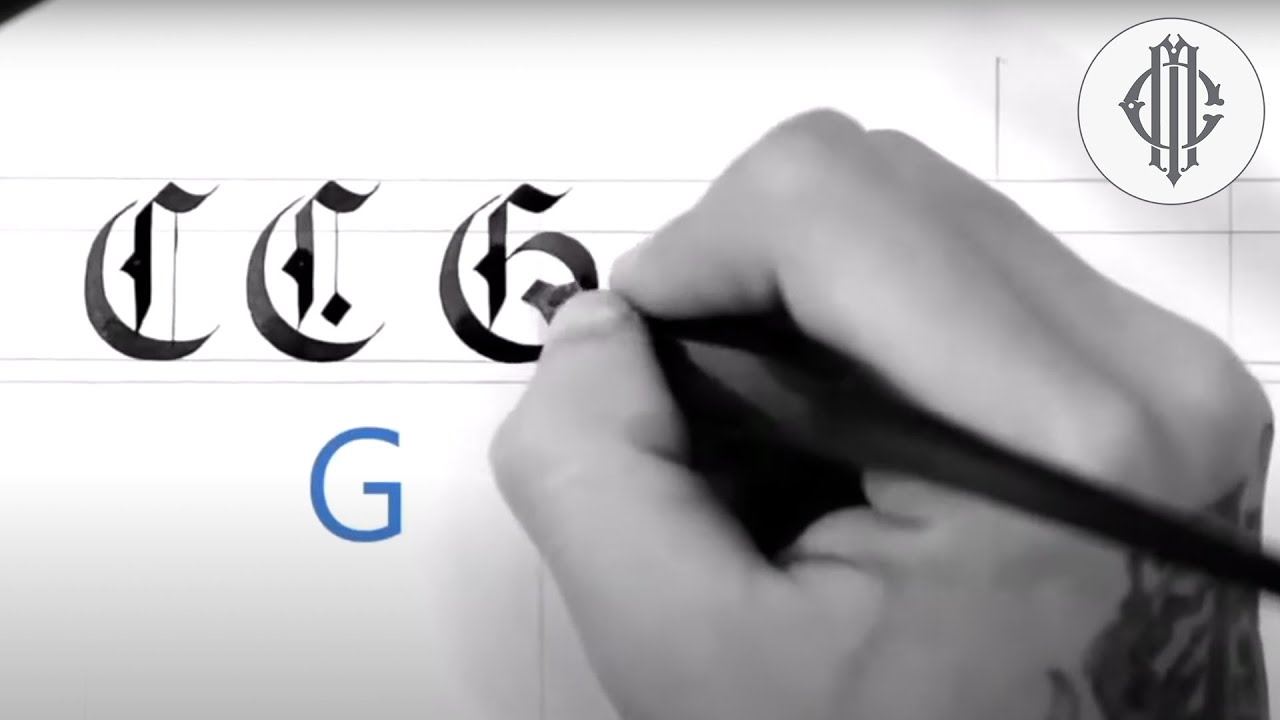 GOTHIC CALLIGRAPHY FOR BEGINNERS (BROAD EDGE NIB CALLIGRAPHY) - YouTube
