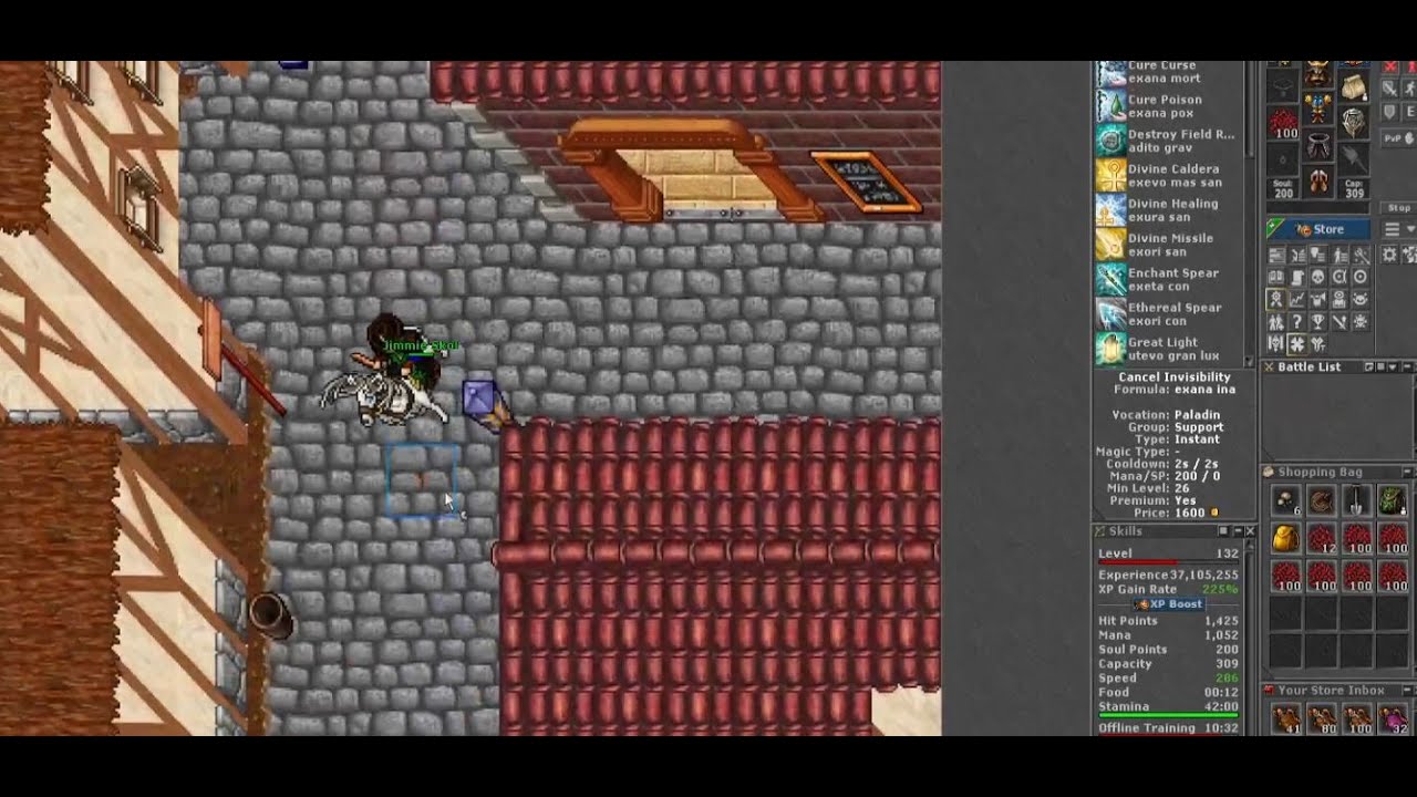 Tibia getting blessing's - YouTube