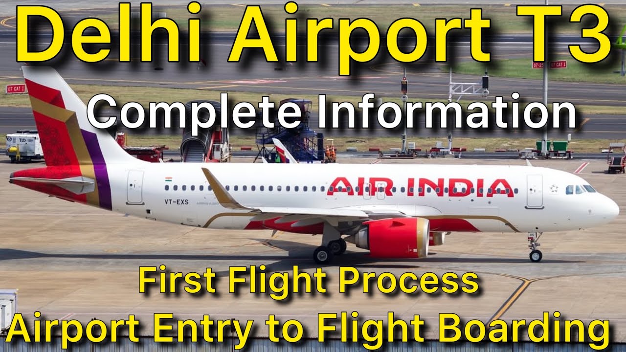 Delhi Airport Terminal 3 Entry Gate to Flight Boarding Complete ...