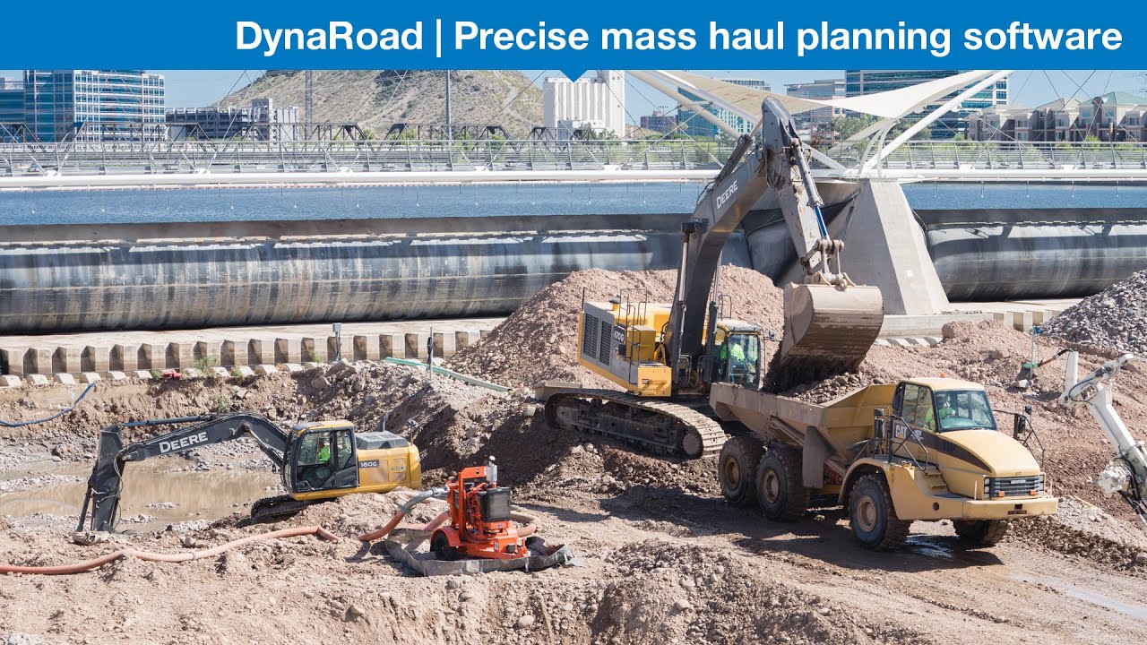 DynaRoad - Fast, precise mass haul planning software - YouTube
