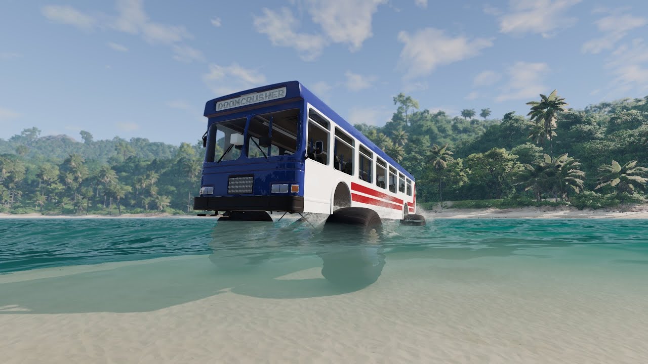 Cars vs Ocean BeamNG Drive - YouTube