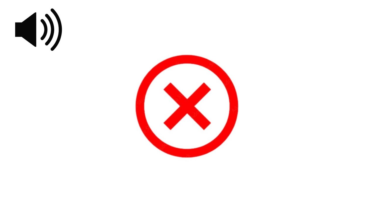 Error Sound effect (no copyright music) - YouTube