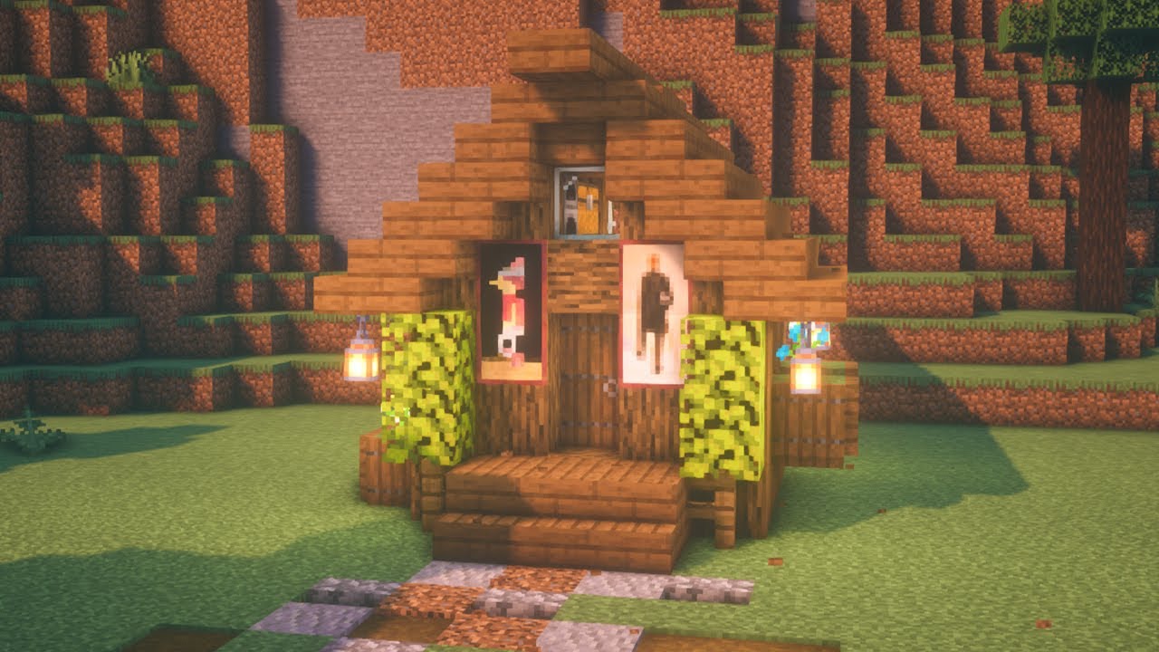 Minecraft: How To Build a Starter Oak House - YouTube