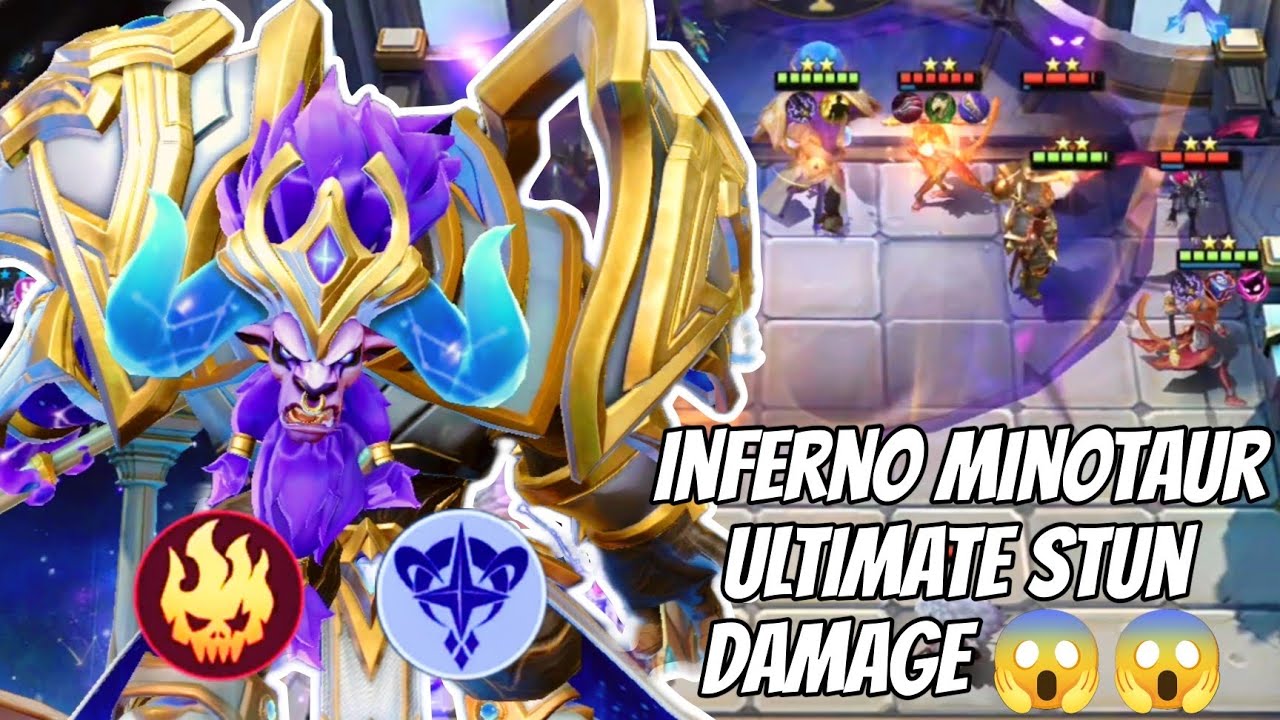 Inferno Minotaur Stun Damage is Powerful 😱😱 | Combo Synergy Magic Chess ...