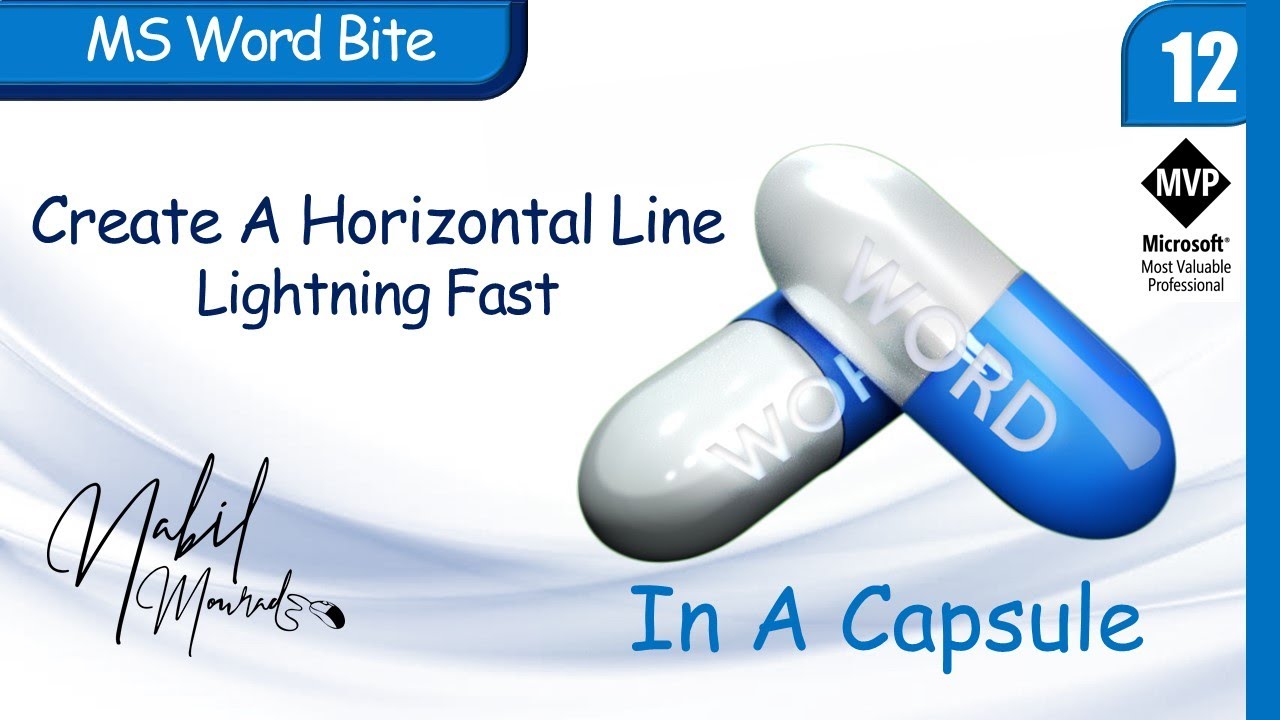 Lightning Fast Horizontal Line…Word In Capsule (Episode 12) - YouTube