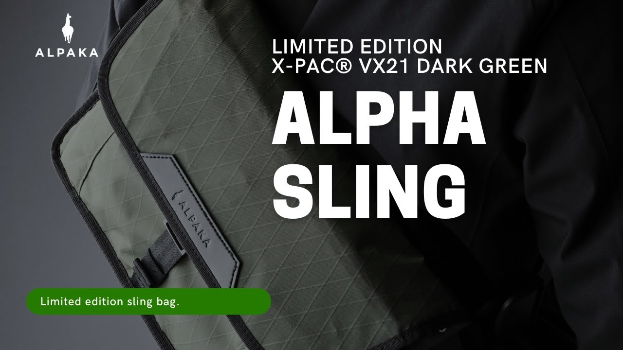 Alpha Sling Dark Green X-Pac® VX21 - Limited Edition #alpakagear # ...