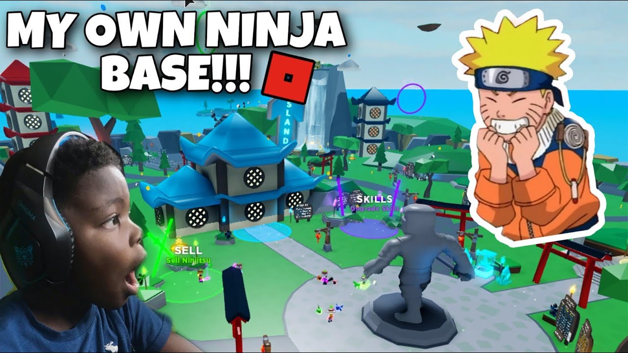I MADE MY OWN NINJA BASE IN ROBLOX!! - YouTube
