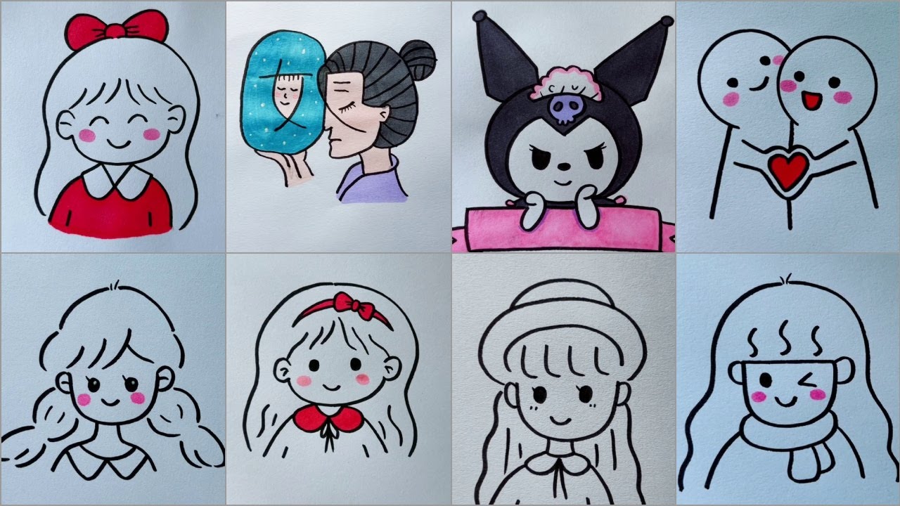 Creative Drawing Techniques | How to Draw Faces, Hair, Outfits, and ...
