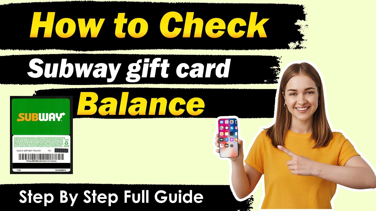 How to check Subway Gift Card Balance [ New Updated Method ] - YouTube