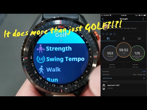 Garmin Approach S62 - a demo of all the other activities this watch can track, saved to your phone!
