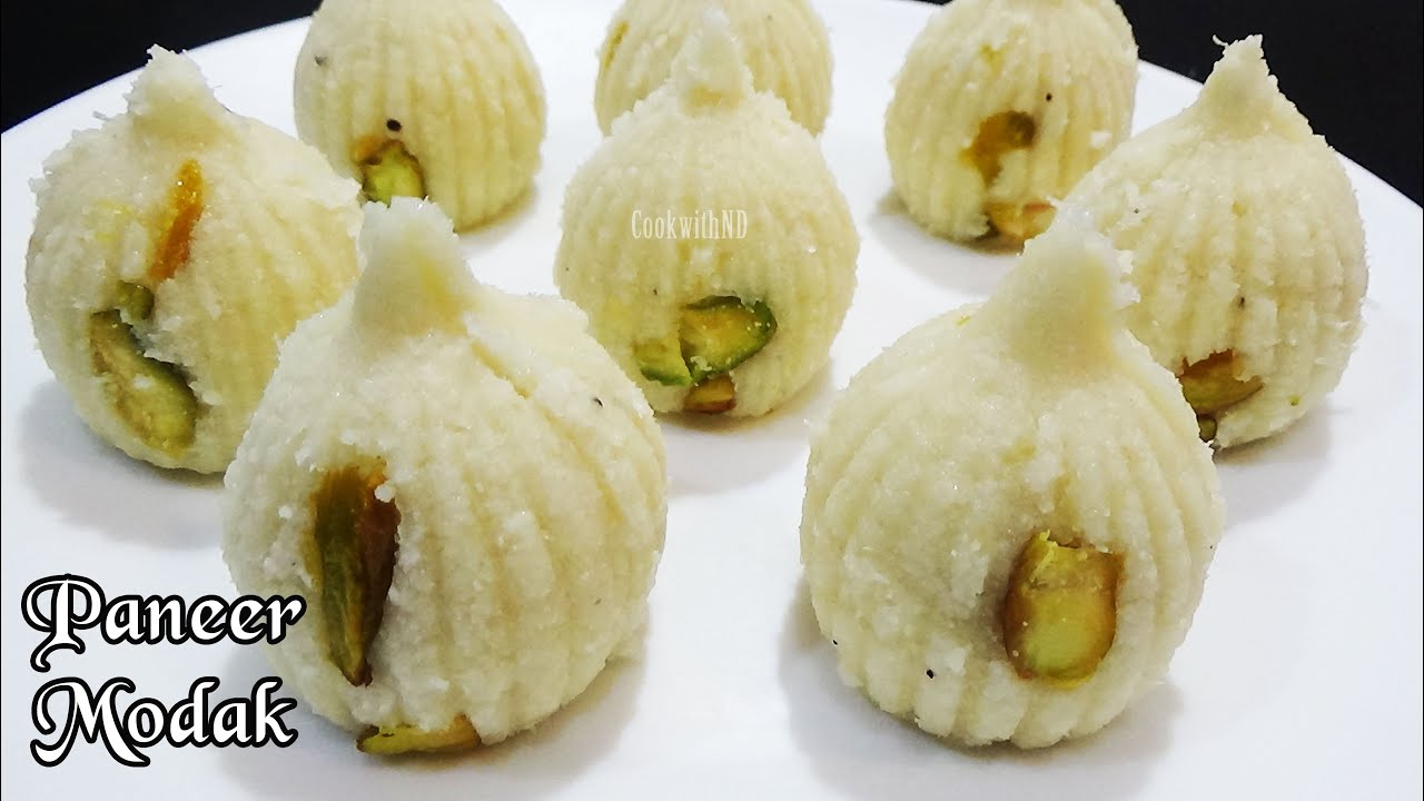 पनीर मोदक बनाने की आसान विधि | Paneer Modak Recipe | Paneer Recipe ...