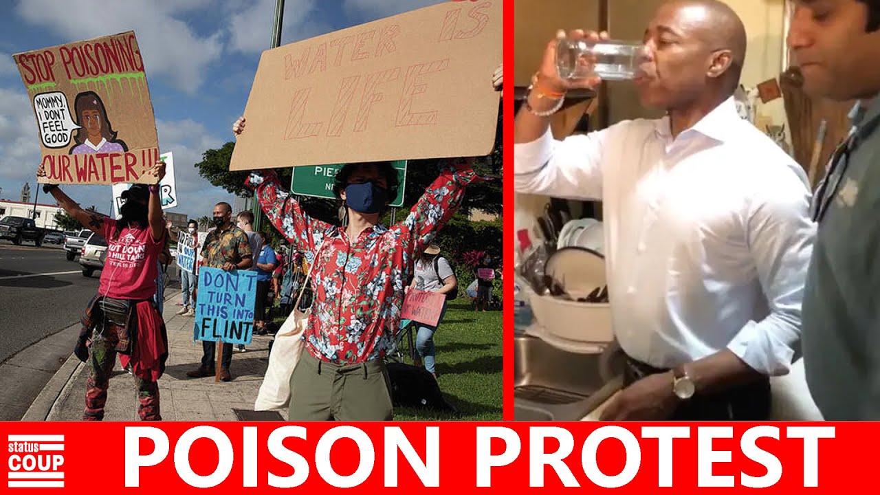 LIVE from NYC POISON PROTEST: Renters Rally Over Contaminated Water ...