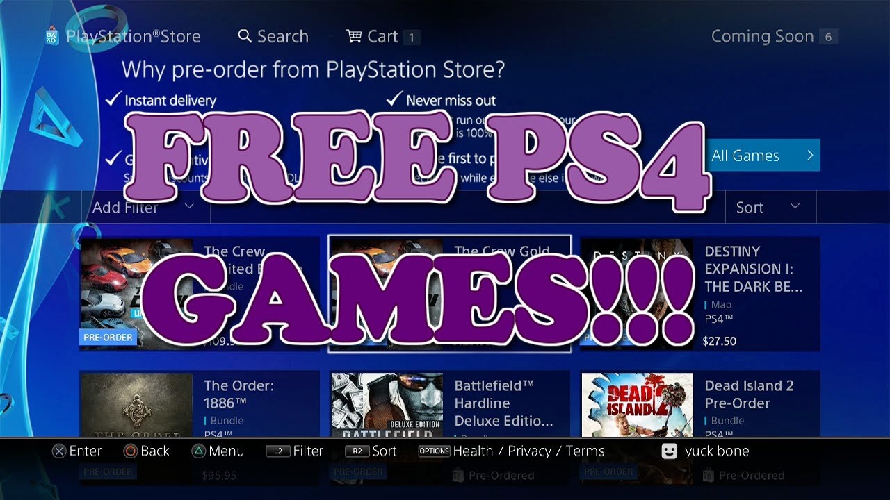 How To Get Free Games PS4 2016 - YouTube