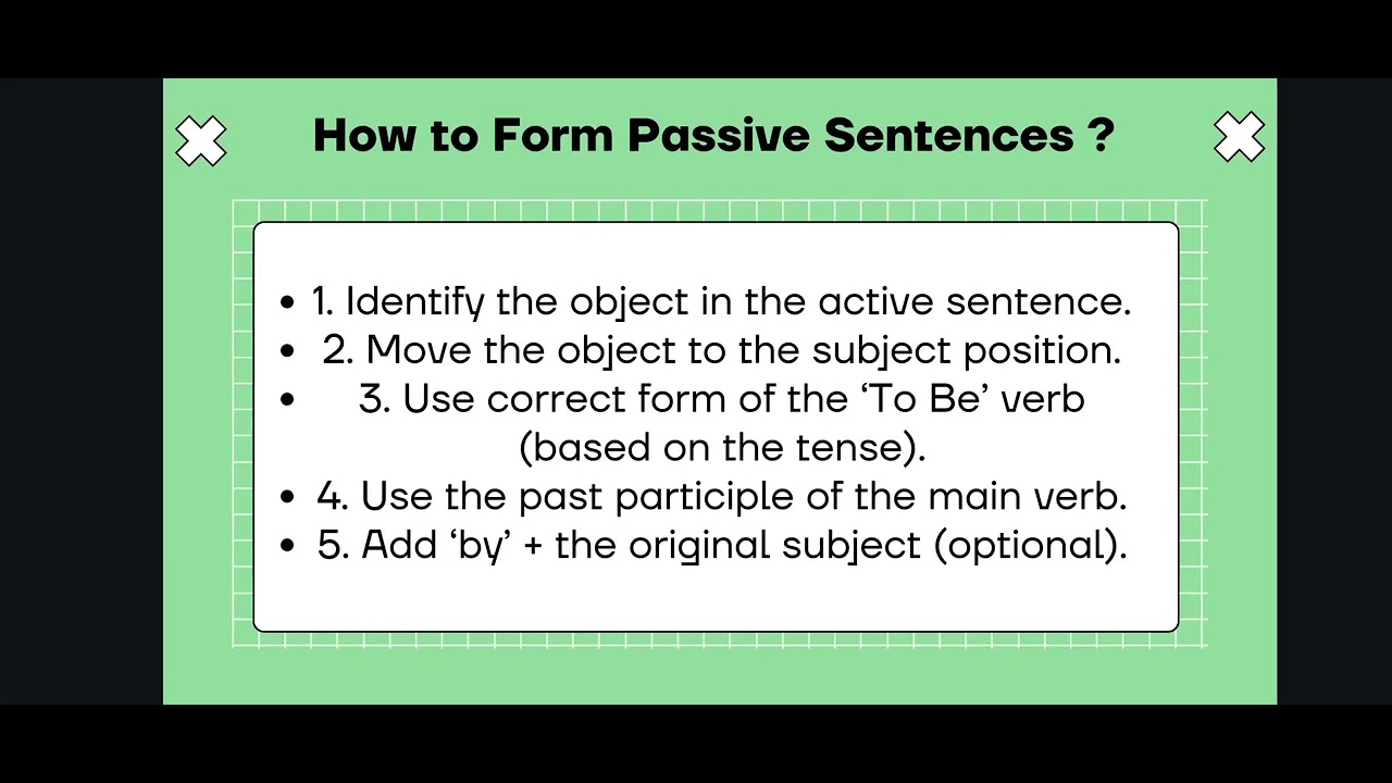 Active and Passive Sentences. Final Project Advanced English Grammar ...