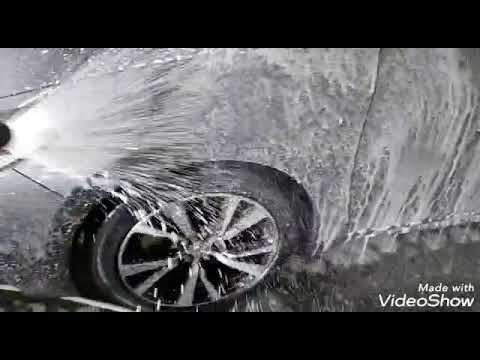 Using a foam cannon to apply SIO2 and polymer spray wax - YouTube