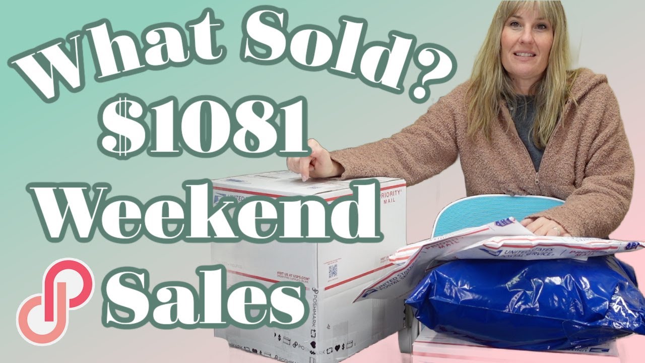 What Sold on Poshmark, $1081 in Weekend Sales! - YouTube