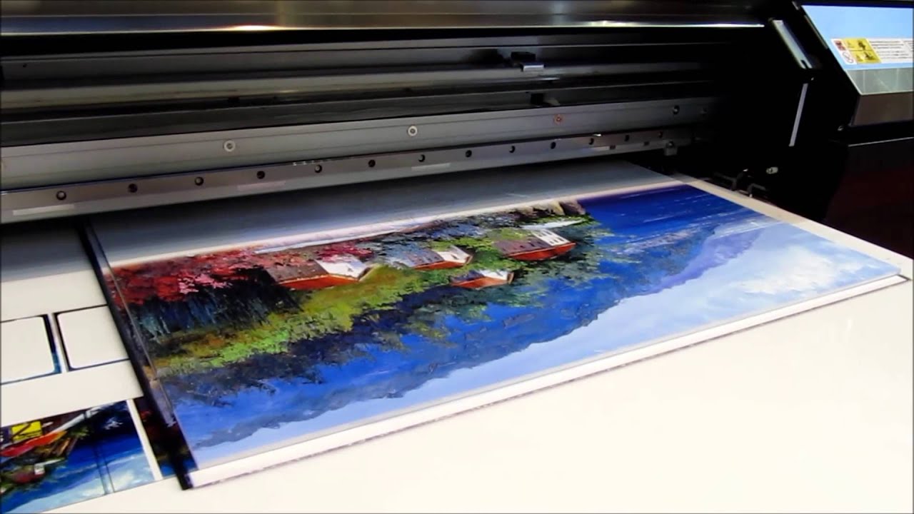 UJC-640 UV LED Plotter stampa e taglio - YouTube