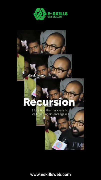The art of explaining recursion while explaining recursion. # ...