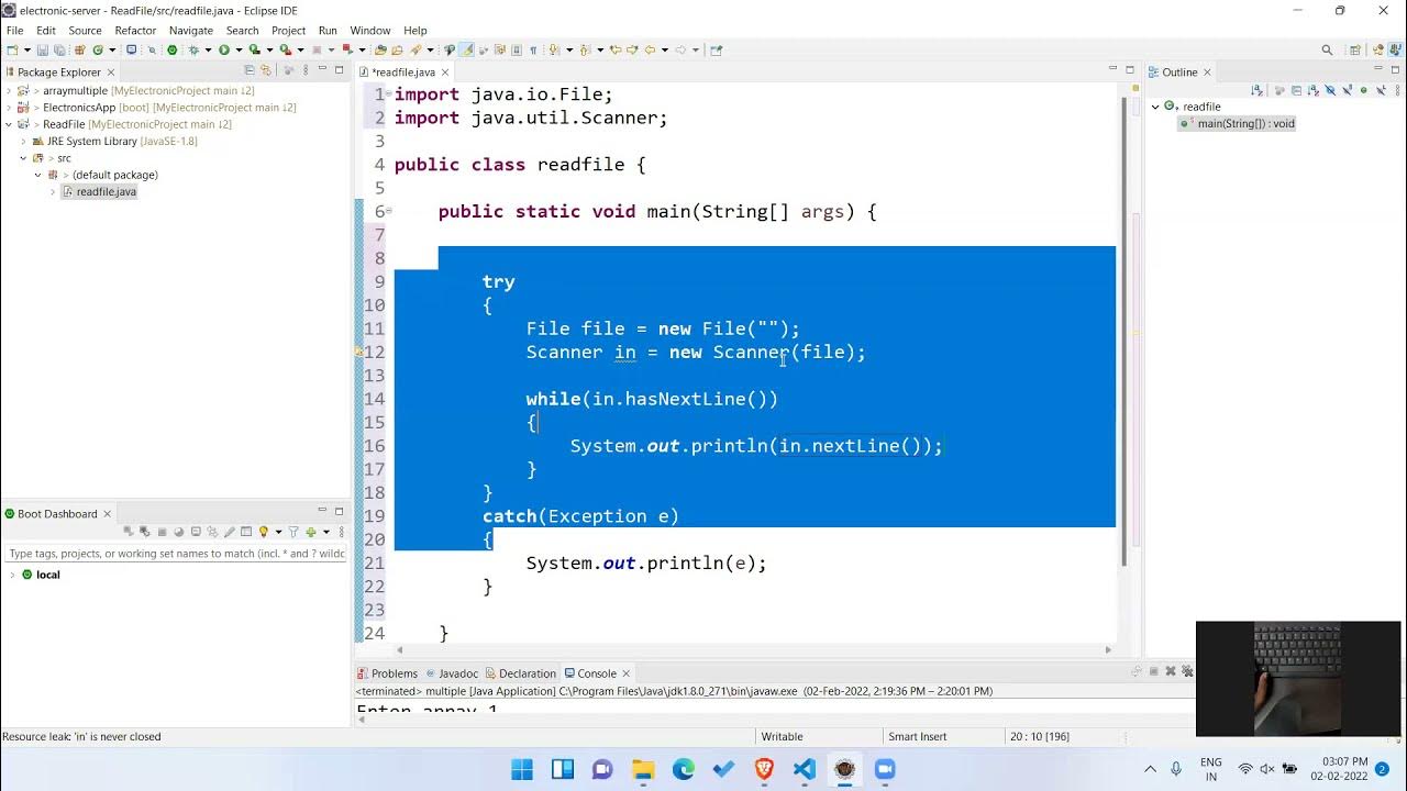 Reading File using Java | Java | Eclipse - YouTube