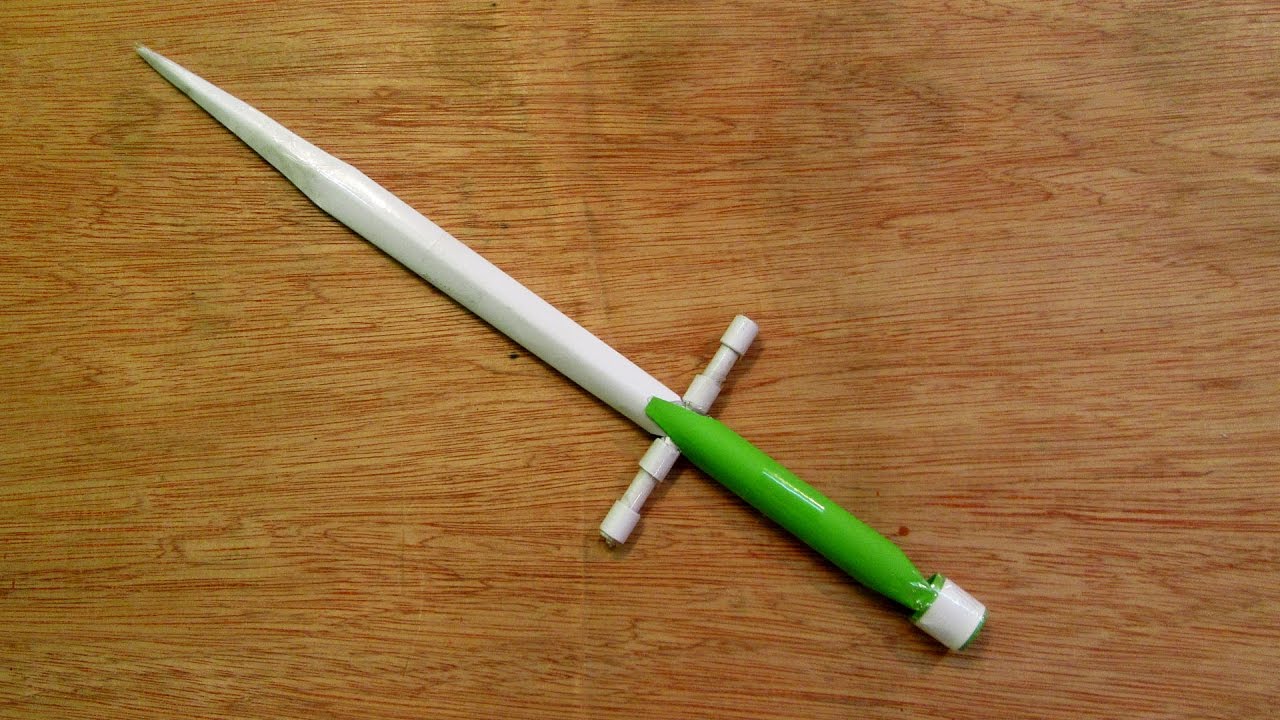 How to Make a Paper Toy Mini Stiletto Sword - YouTube