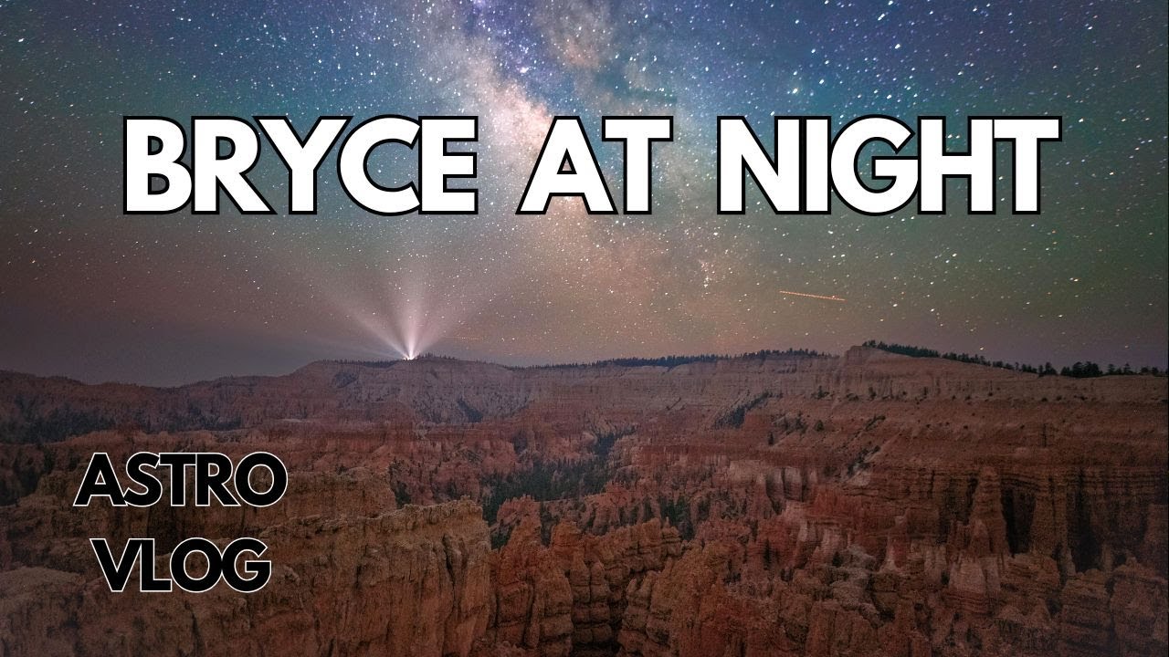 Smoky Stargazing at Bryce Canyon National Park | Sunset Point at Night ...