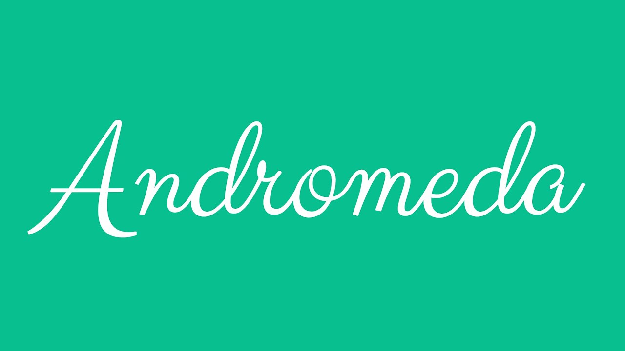 Learn how to Sign the Name Andromeda Stylishly in Cursive Writing - YouTube