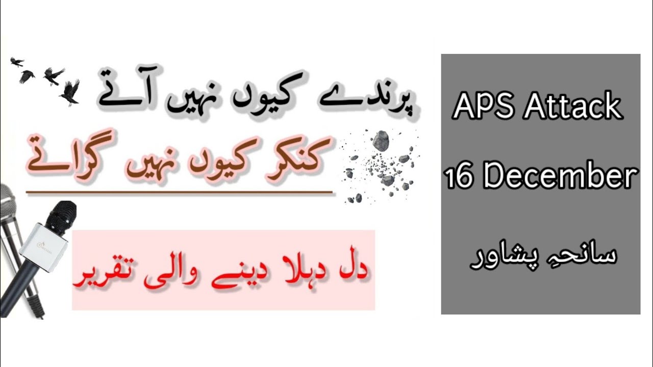 APS Attack || Army Public School || Saniha e Peshawar Speech || 16 ...