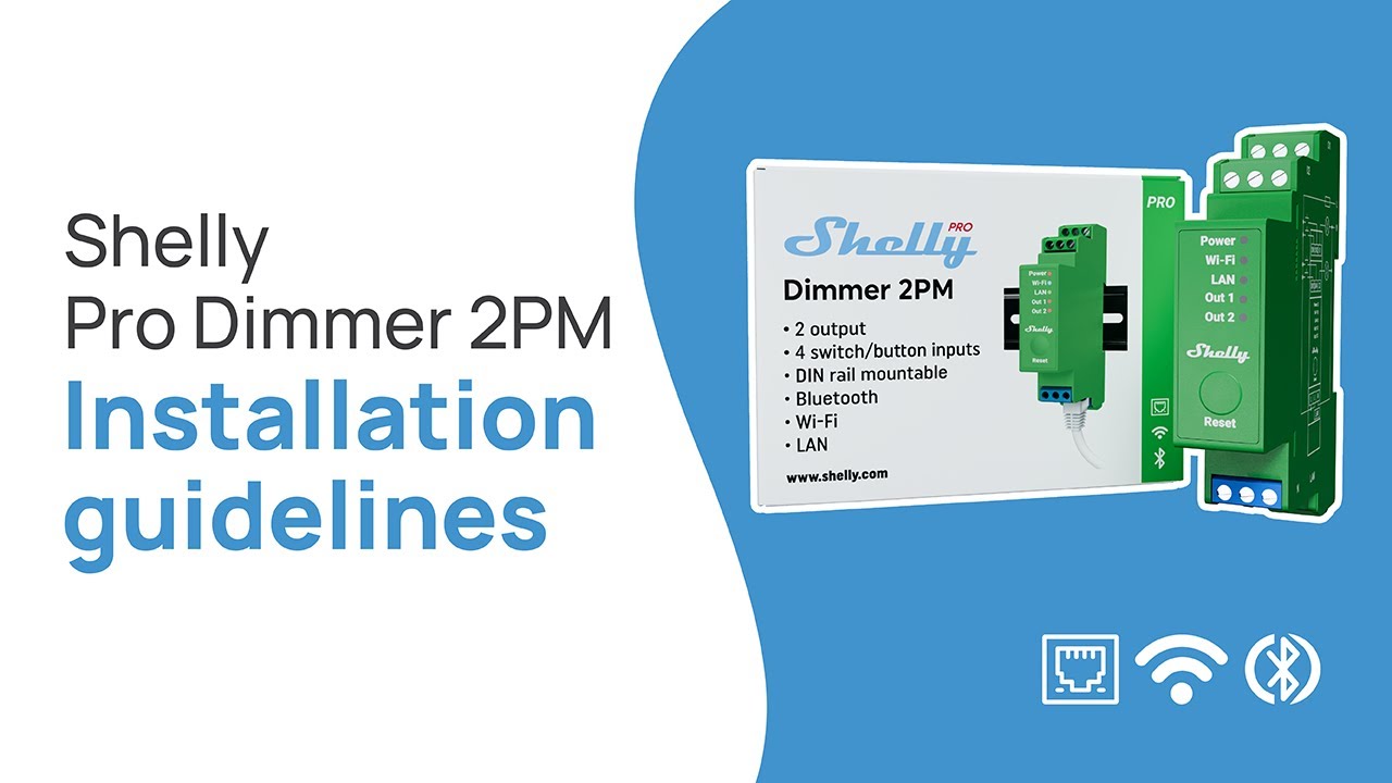 Shelly Pro Dimmer 2PM - Installation video - YouTube