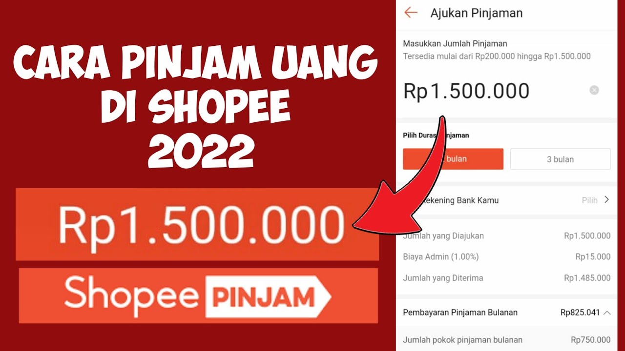CARA PINJAM UANG DI SHOPEE TERBARU 2022 | SPinjam - YouTube