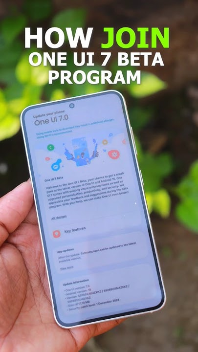 How To Join One UI 7 Beta Program #android15 #oneui7 #oneui7beta - YouTube