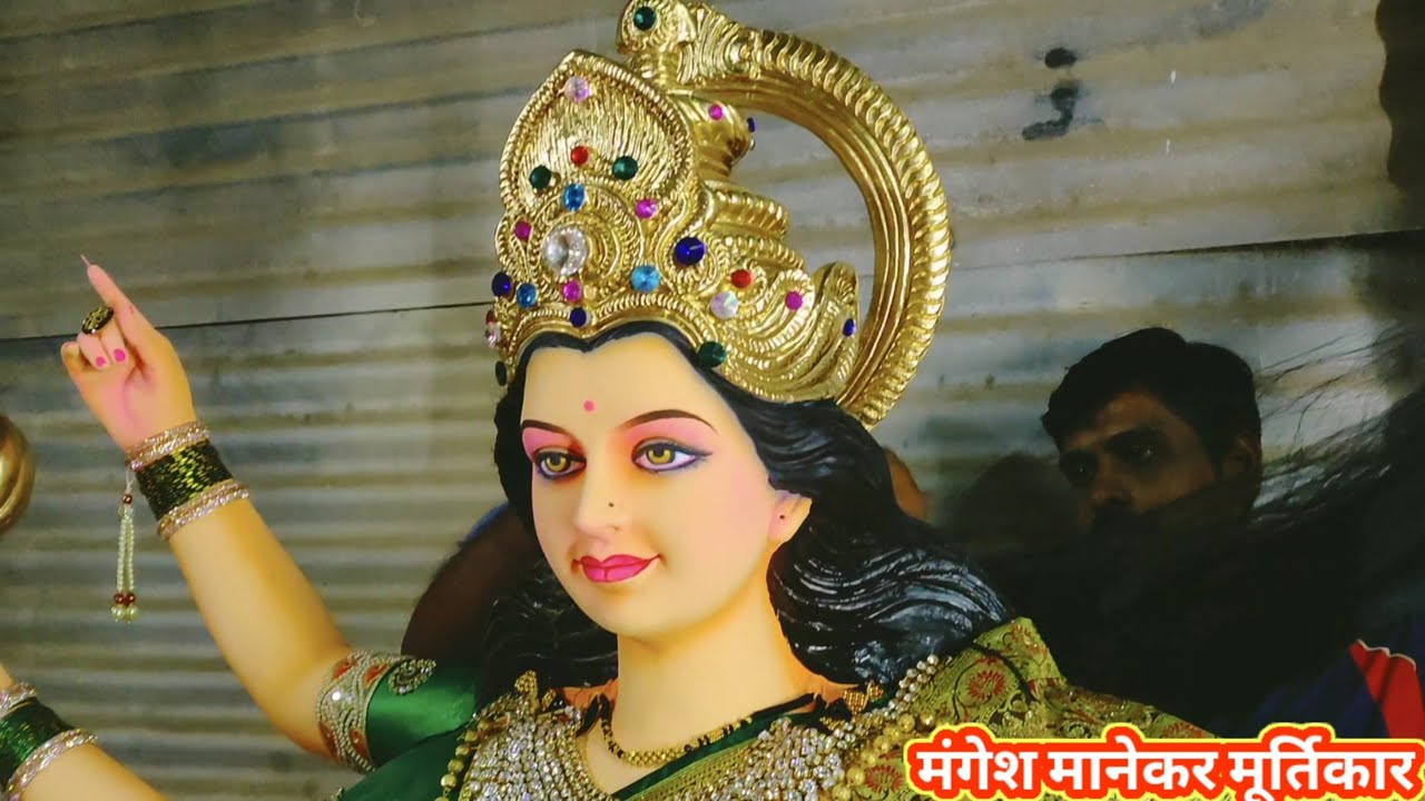 मंगेश मानेकर मूर्तिकार यवतमाल |Mangesh manekar || Yavatmal durga devi ...