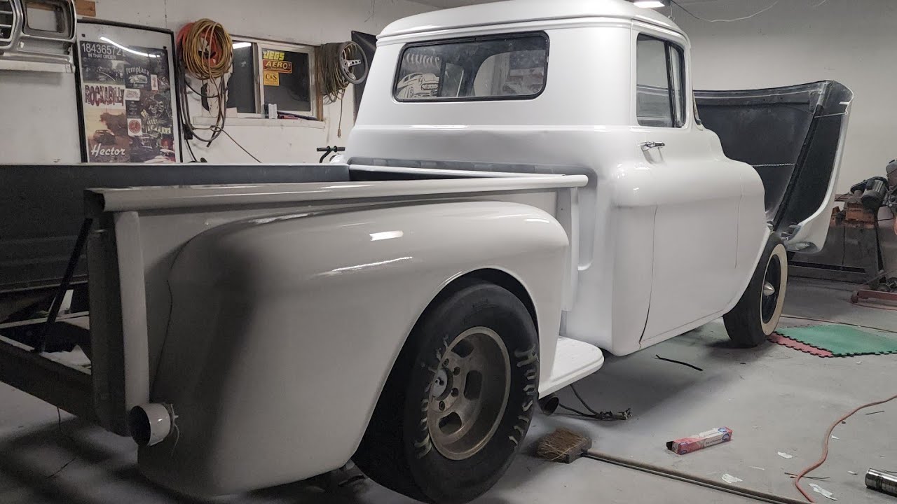 55 Chevy Gasser paint job - YouTube