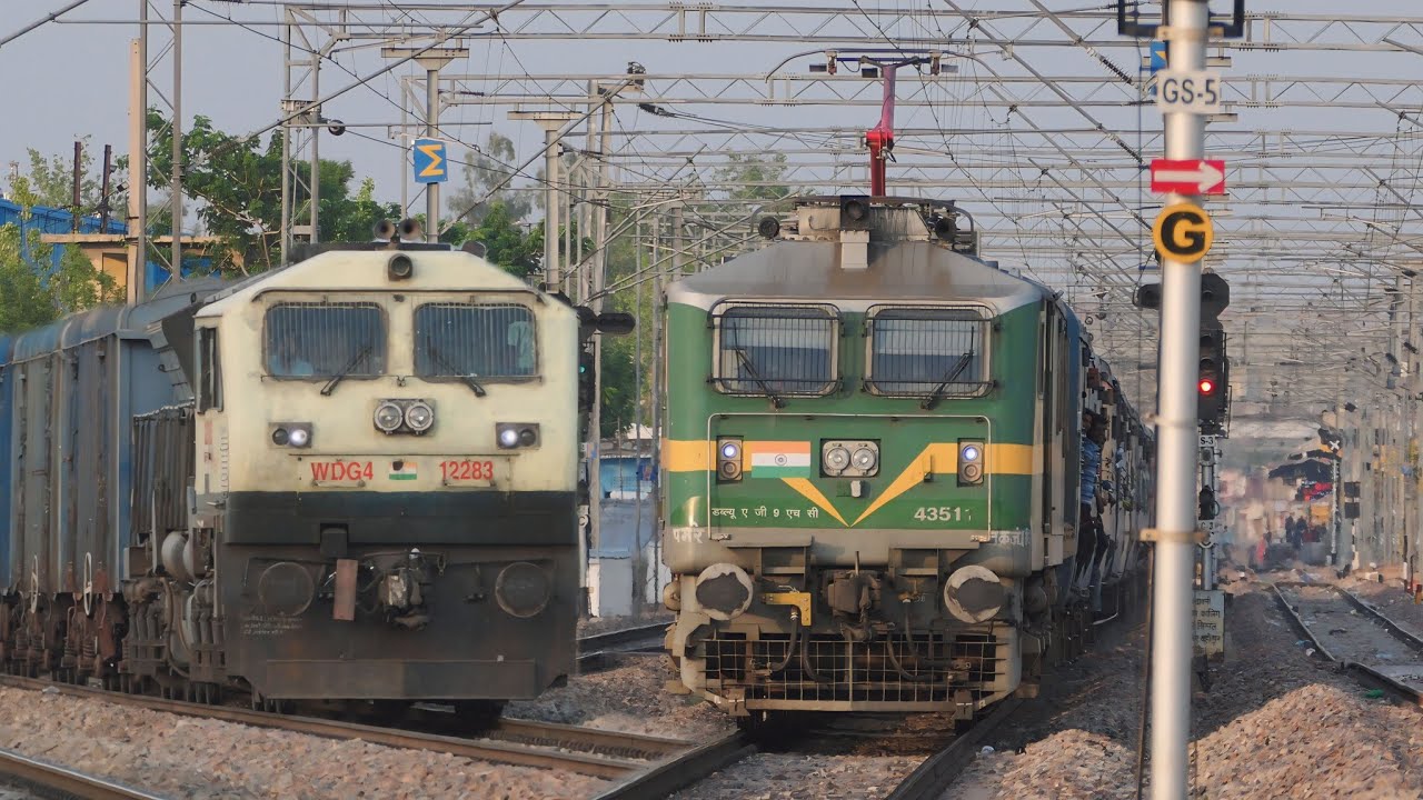 DAURAI fare summer spacial Train Dausa junction WAG 9HC/ color full ICF ...