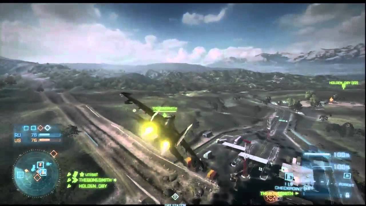 BF3 Jet Gameplay | Game 5 Uncut (14-2) - YouTube