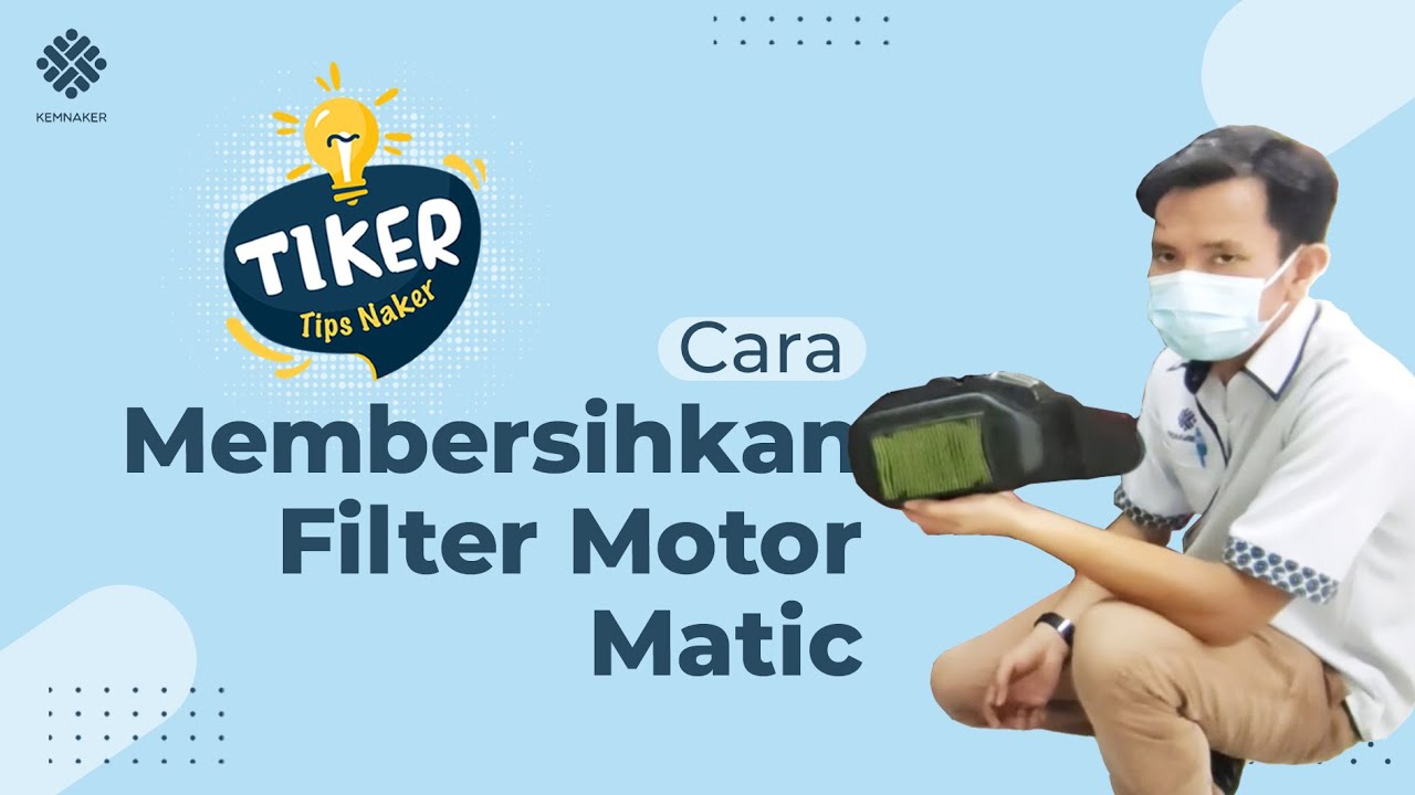 Cara Membersihkan Filter Udara Motor Matic - YouTube