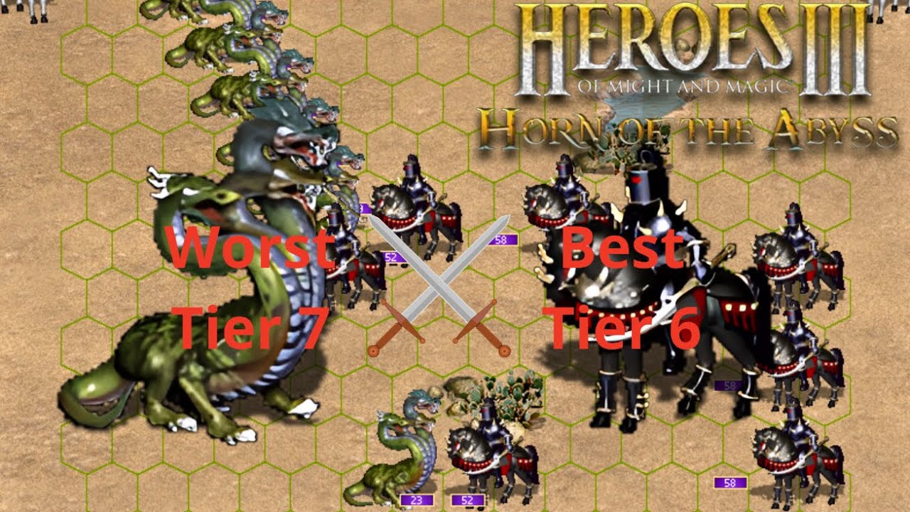 Can The Best Upgraded Tier 6 Creatures Beat the Worst Unupgraded Tier 7 ...