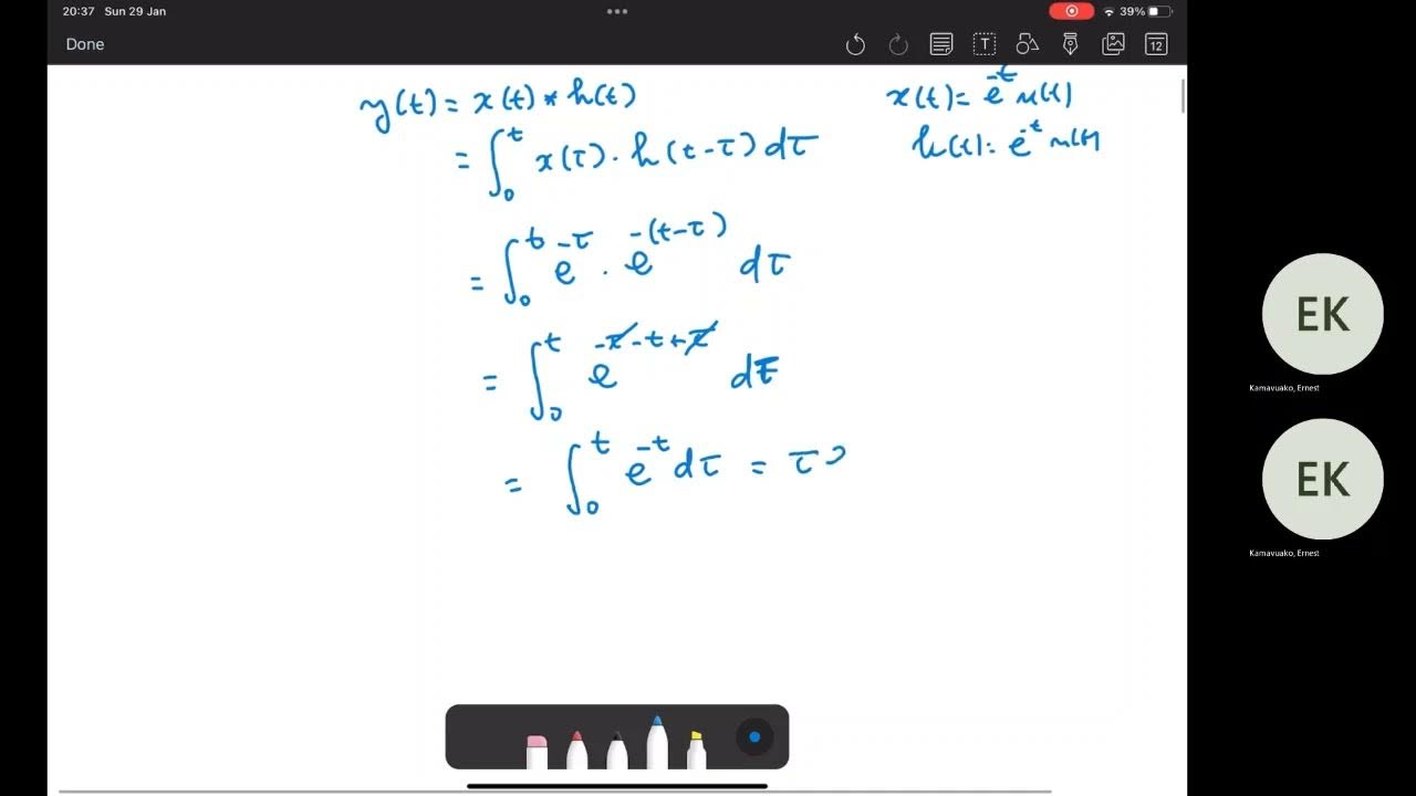 The zero-state response of LCTI systems - YouTube