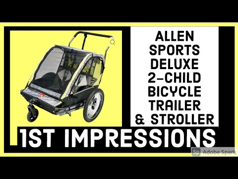 Allen Sports Deluxe 2 Child Bicycle Trailer and Stroller | 1st ...