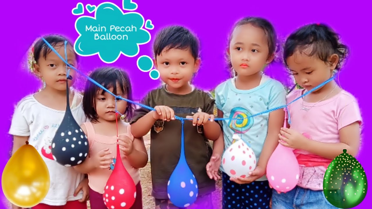 Main Pecah Balon 💙 Learn Colors by using Ballons 🌟 Mas Aqib - YouTube