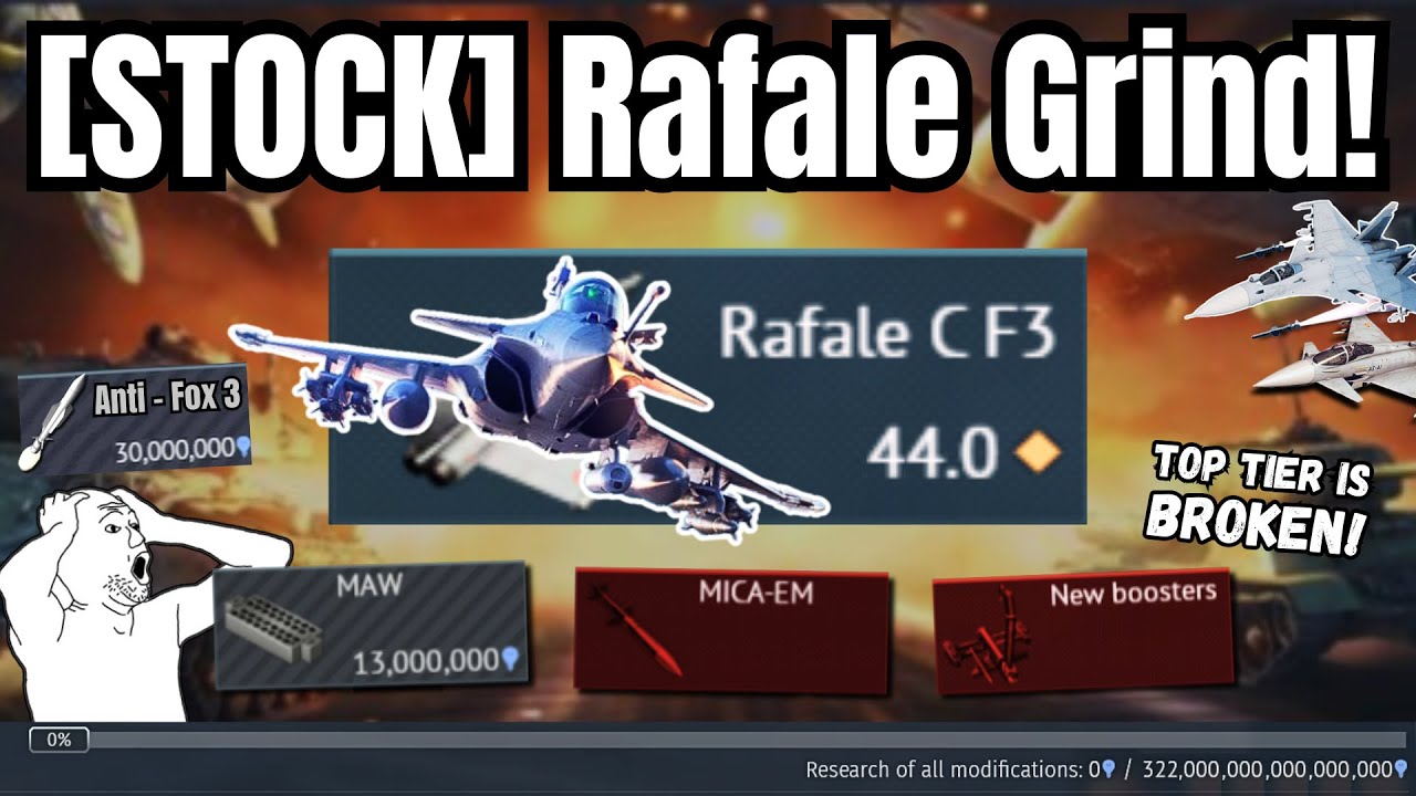 [STOCK] Rafale is... TERRIBLE?!🤔| Fra*ce Top Tier Experience!🔥(This ...