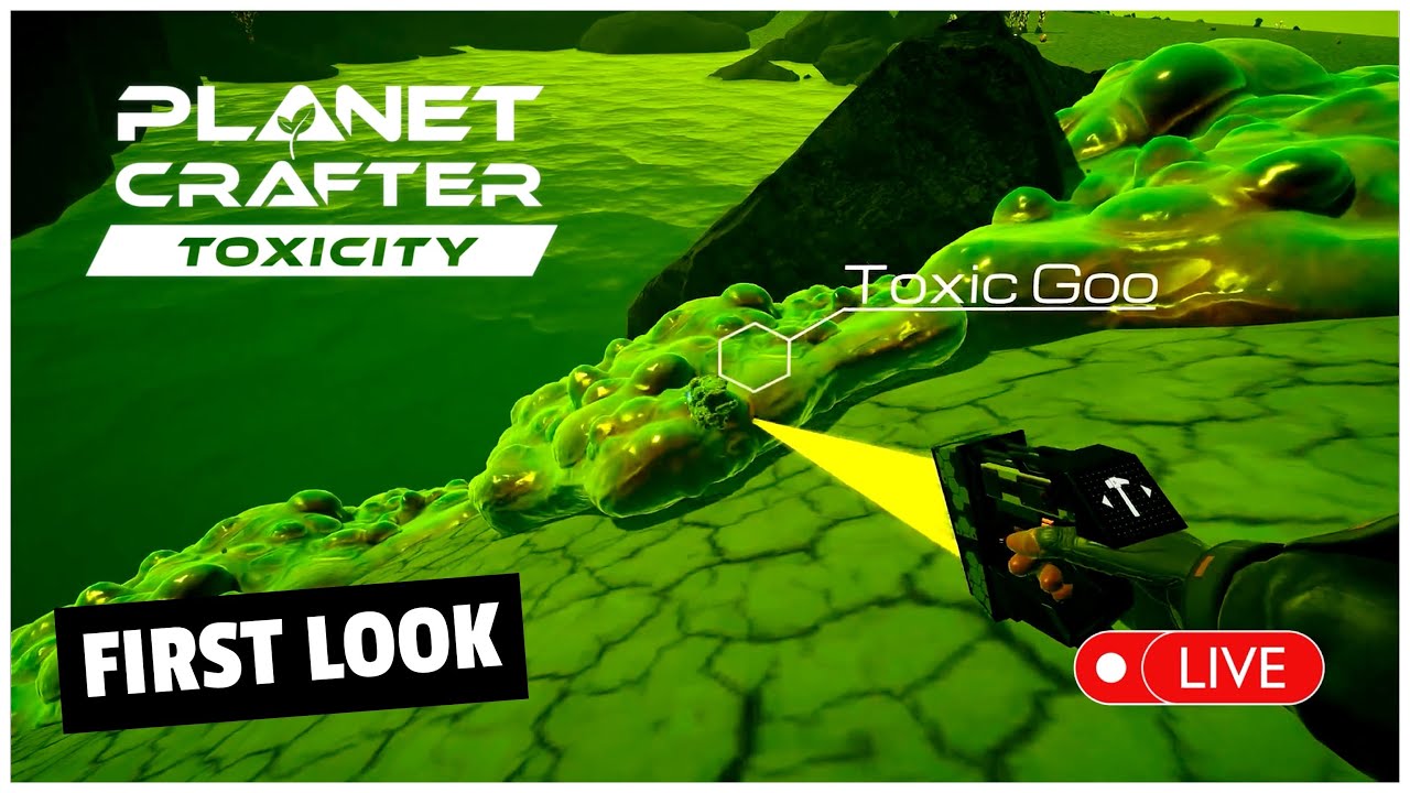 We restore a toxic wasteland in Planet Crafter Toxicity - LIVE - YouTube
