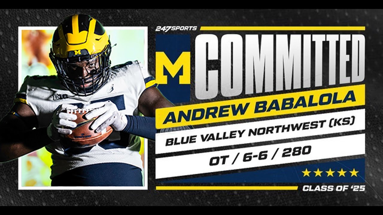 BREAKING: 5-star OT Andrew Babalola commits to Michigan | No. 11 ...