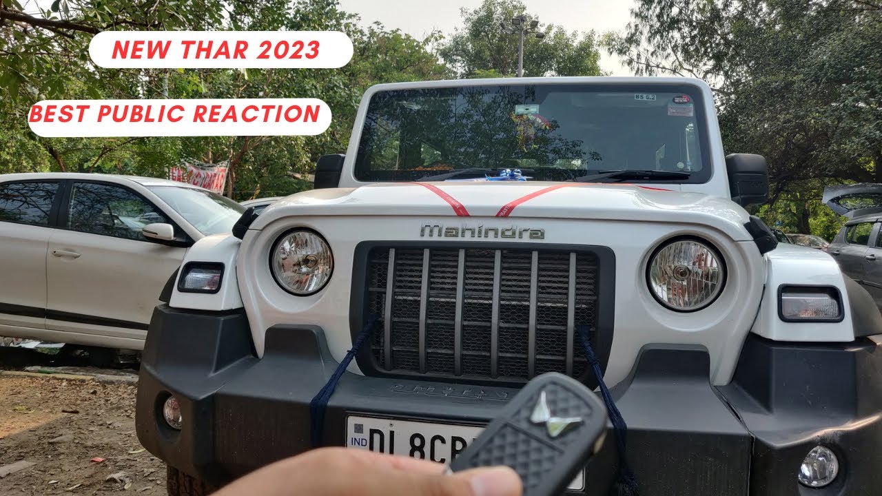 Brand New White Mahindra Thar 2023 | Accident | Accessories | Review ...