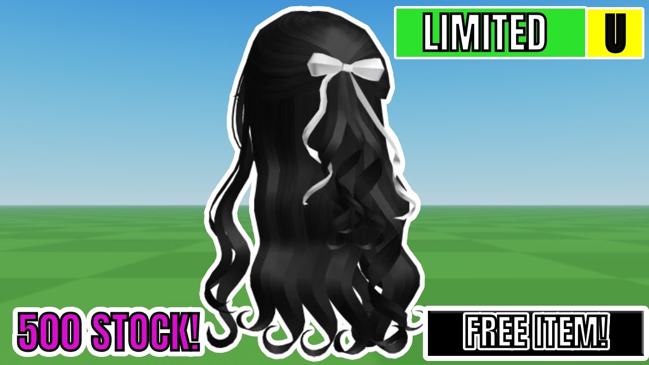[🔴LIVE] ♡ FREE Black Cheerleader Hair W Bow (500 Stock) Flex Codes ...