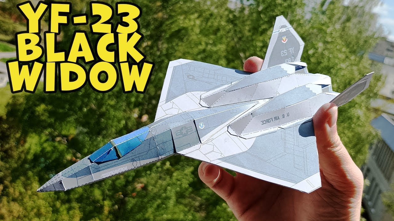 Top Secret Stealth Fighter Jet... YF-23 Black Widow 2 | How To Make ...