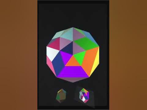 Icosahedron puzzle with multiple subdivisions - YouTube
