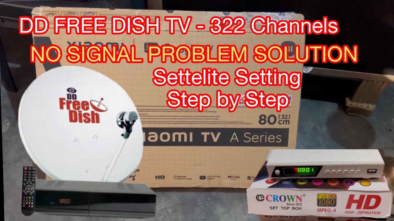 NO Signal Problem || Free Dish TV HD setup box setting in Smart TV ...
