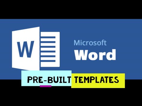 Microsoft word Pre-built Templates for Projects, Resumes, Flyers ...