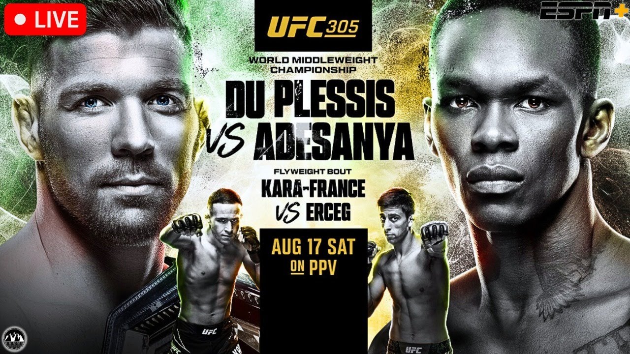 UFC 305: Du Plessis vs. Adesanya | LIVE STREAM | MMA Fight Companion ...
